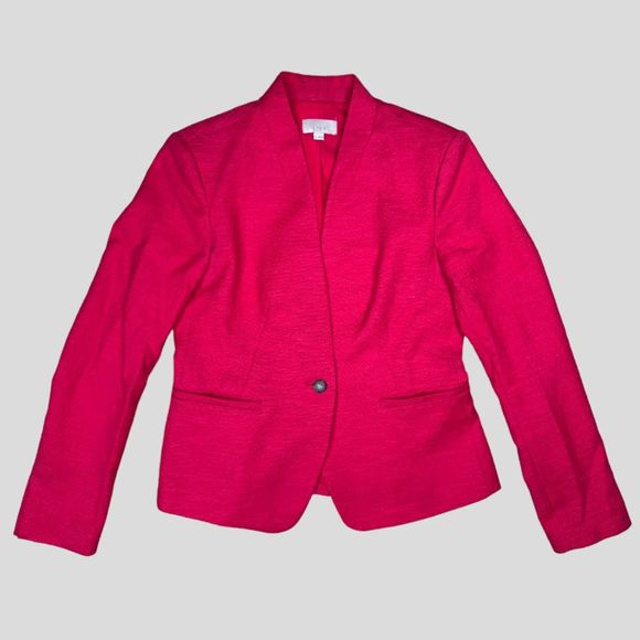LOFT | Jackets & Coats | Womens Red Loft Formal Blazer Size 4 | Poshmark